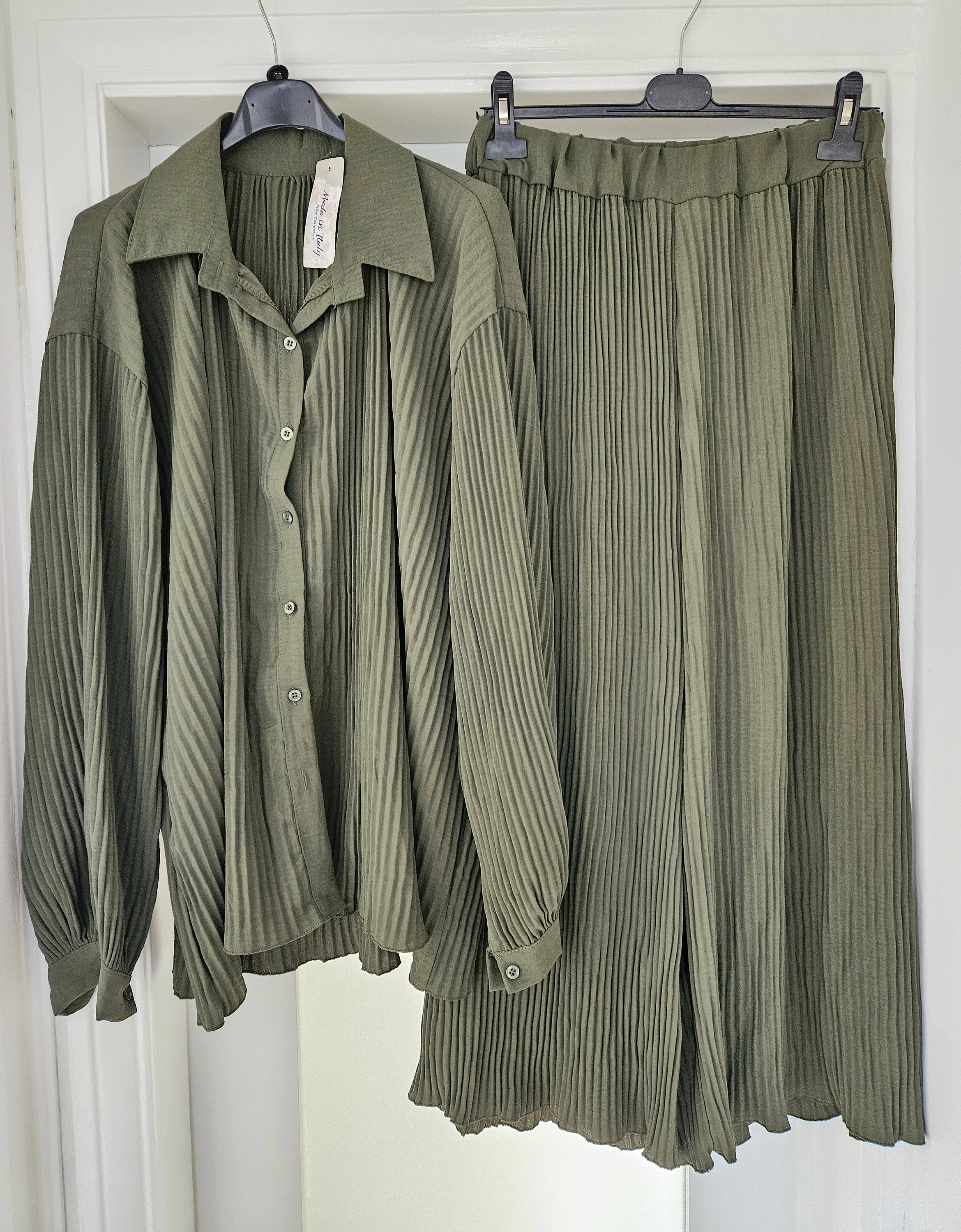 Crinkle Shirt Co-ord Set - Etsy