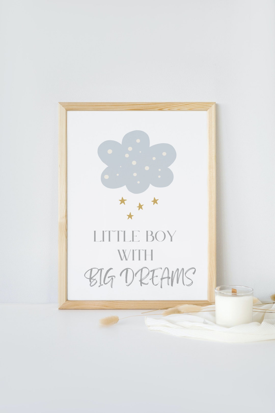 Poster little Boy With Big Dreams Wall Design Digital Download Showing ...