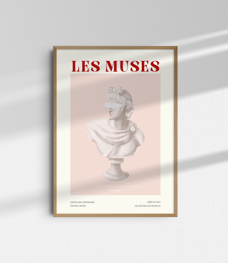 Les Muses, DIGITAL PRINT, Digital Poster, Greek Print, Bust Print ...