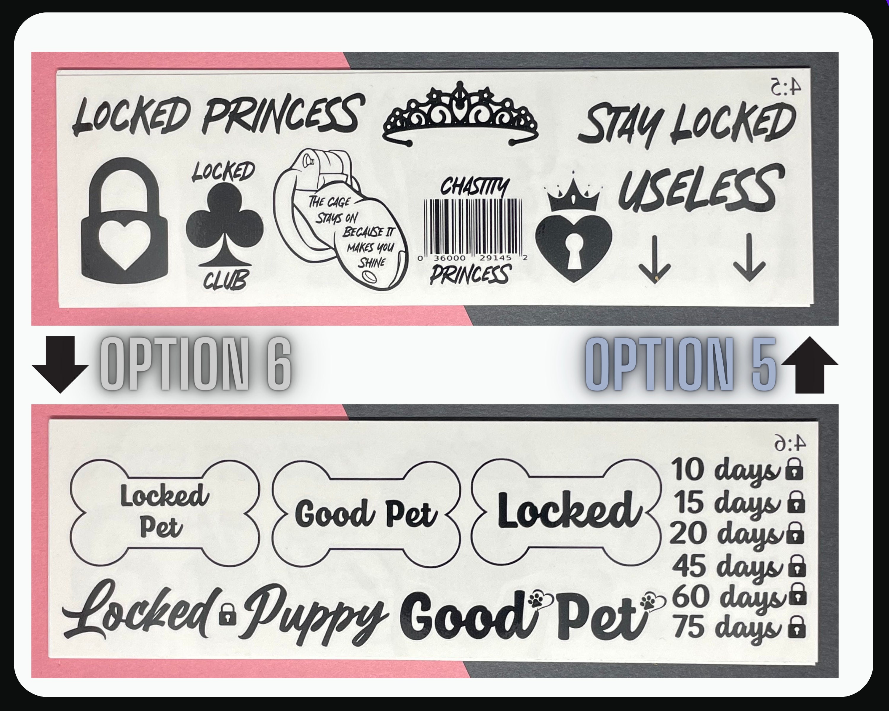 Chastity and Sissy Temporary Tattoo / Bdsm Sexy Tattoos - Etsy Australia