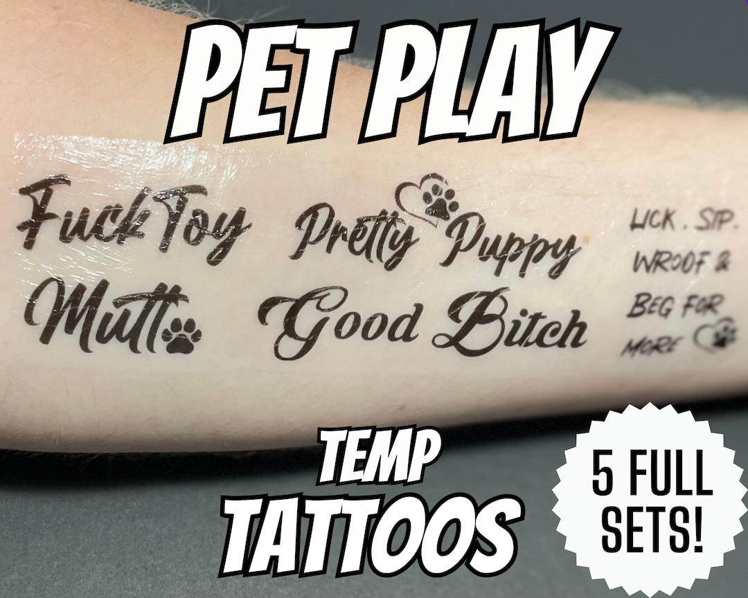 Pup Play Tattoos Bdsm Tattoos Good Girl Good Boy Puppy Pet Play Pretty Puppy Good Toy Good Bitch ...
