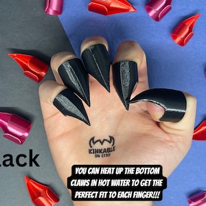 Cosplay Finger Claws | Cat Women Claws Plastic Claws | Lucifer Claws ...