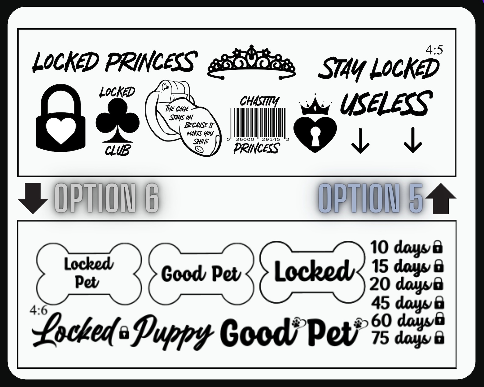 Chastity & Sissy Tattoos Bdsm Tattoos Locked Boy Locked Sissy Sissy ...