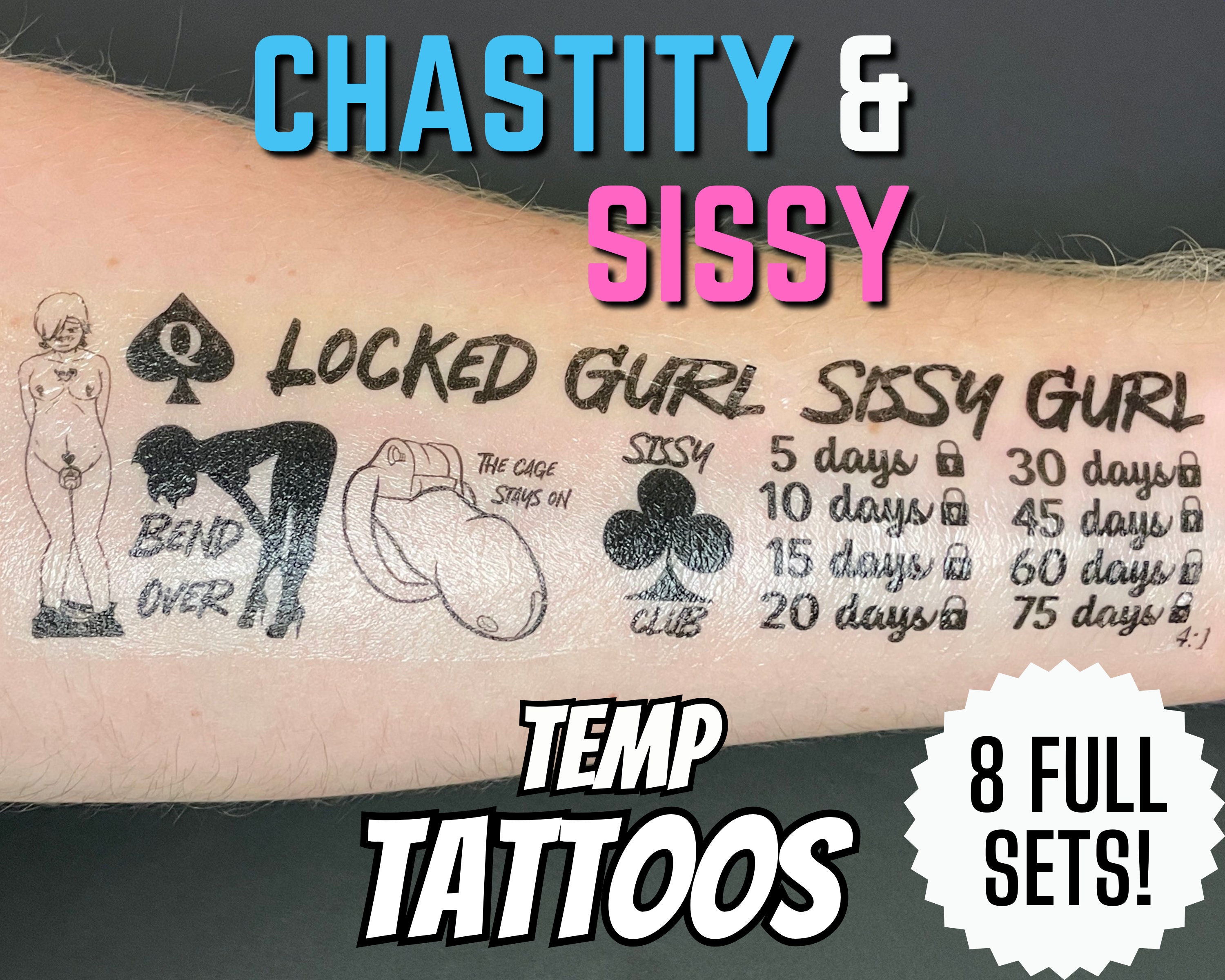 Chastity & Sissy Tattoos Bdsm Tattoos Locked Boy Locked Sissy Sissy ...