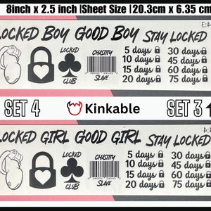 Chastity and Sissy Temporary Tattoo Bdsm Chastity Cage Sissy Gurl ...