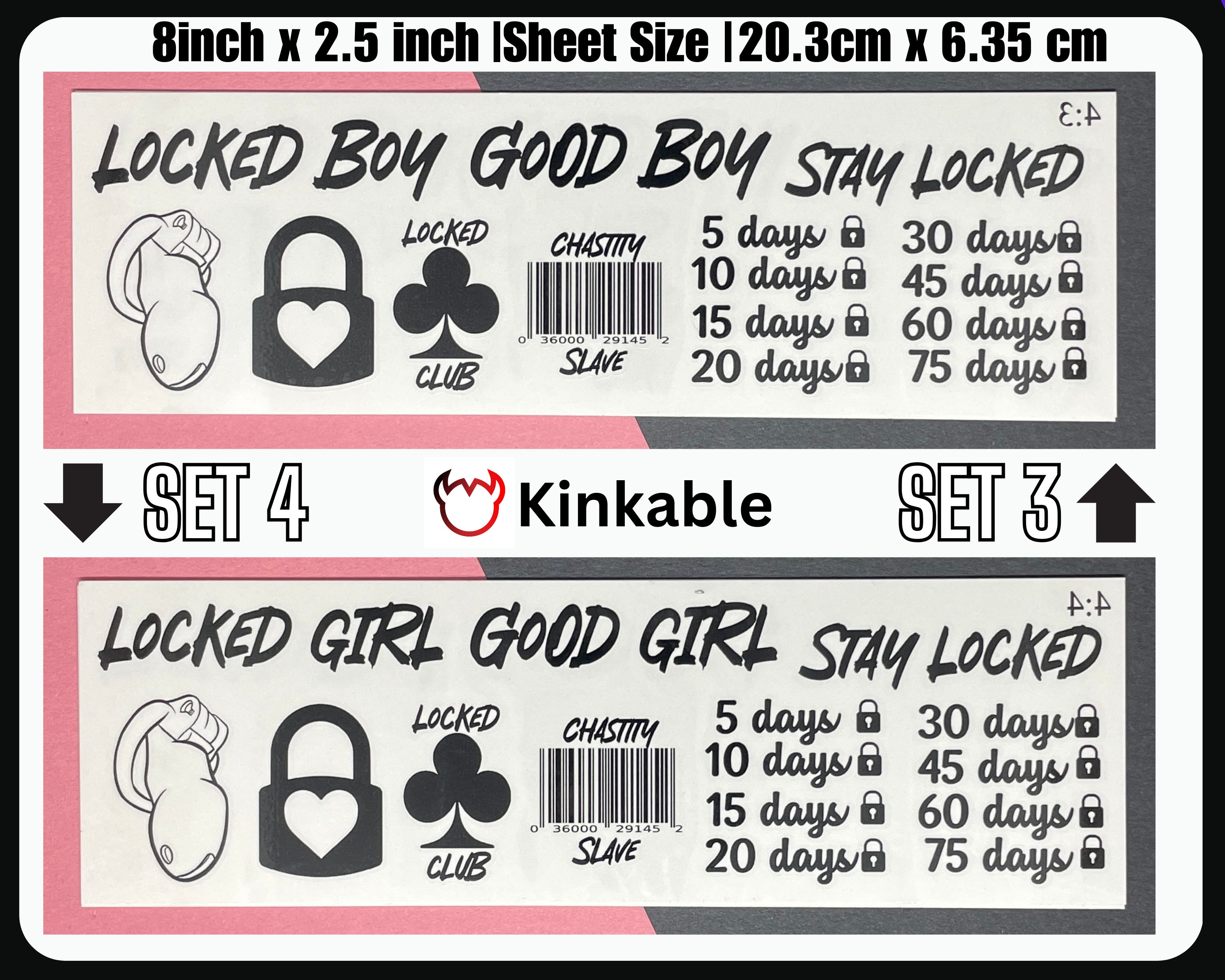 Chastity and Sissy Temporary Tattoo Bdsm Chastity Cage Sissy Gurl ...