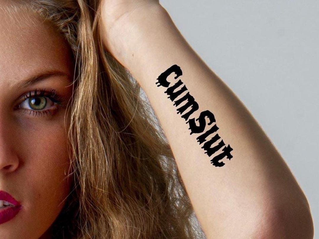Cumslut Temporary Tattoo - Full Sheet - Etsy