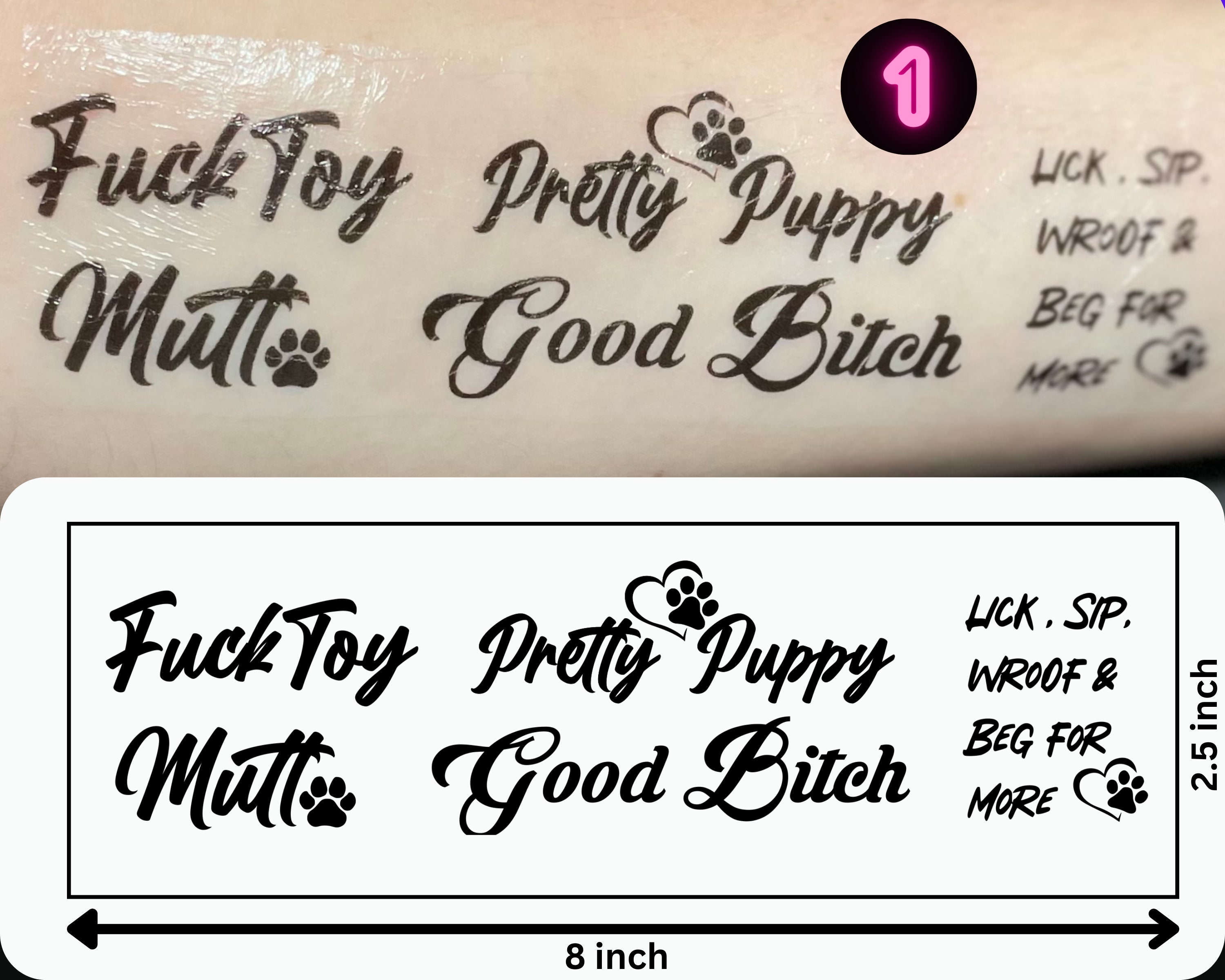 Pup Play Tattoos Bdsm Tattoos Good Girl Good Boy Puppy Pet Play Pretty ...