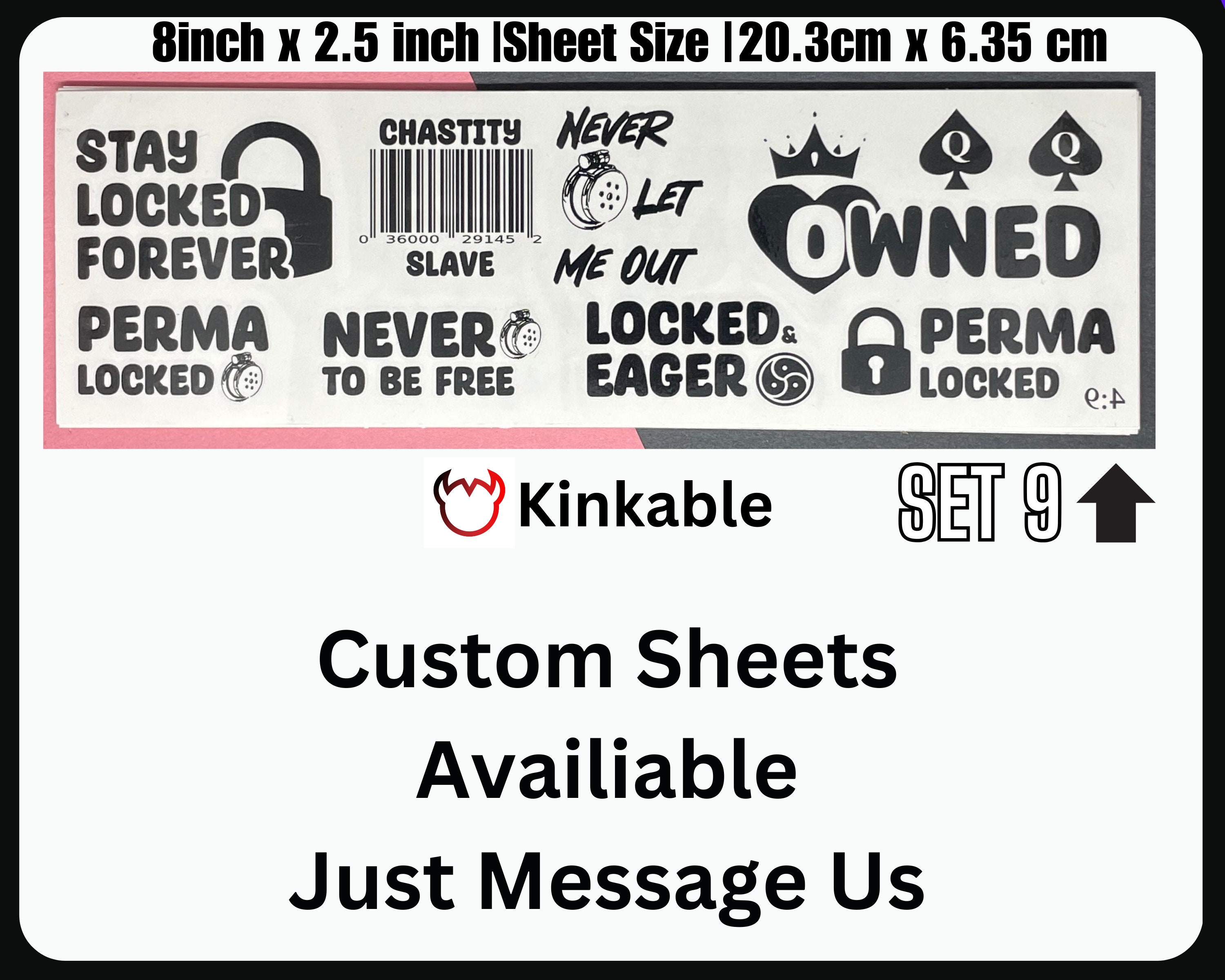 Chastity and Sissy Temporary Tattoo Bdsm Chastity Cage Sissy Gurl ...