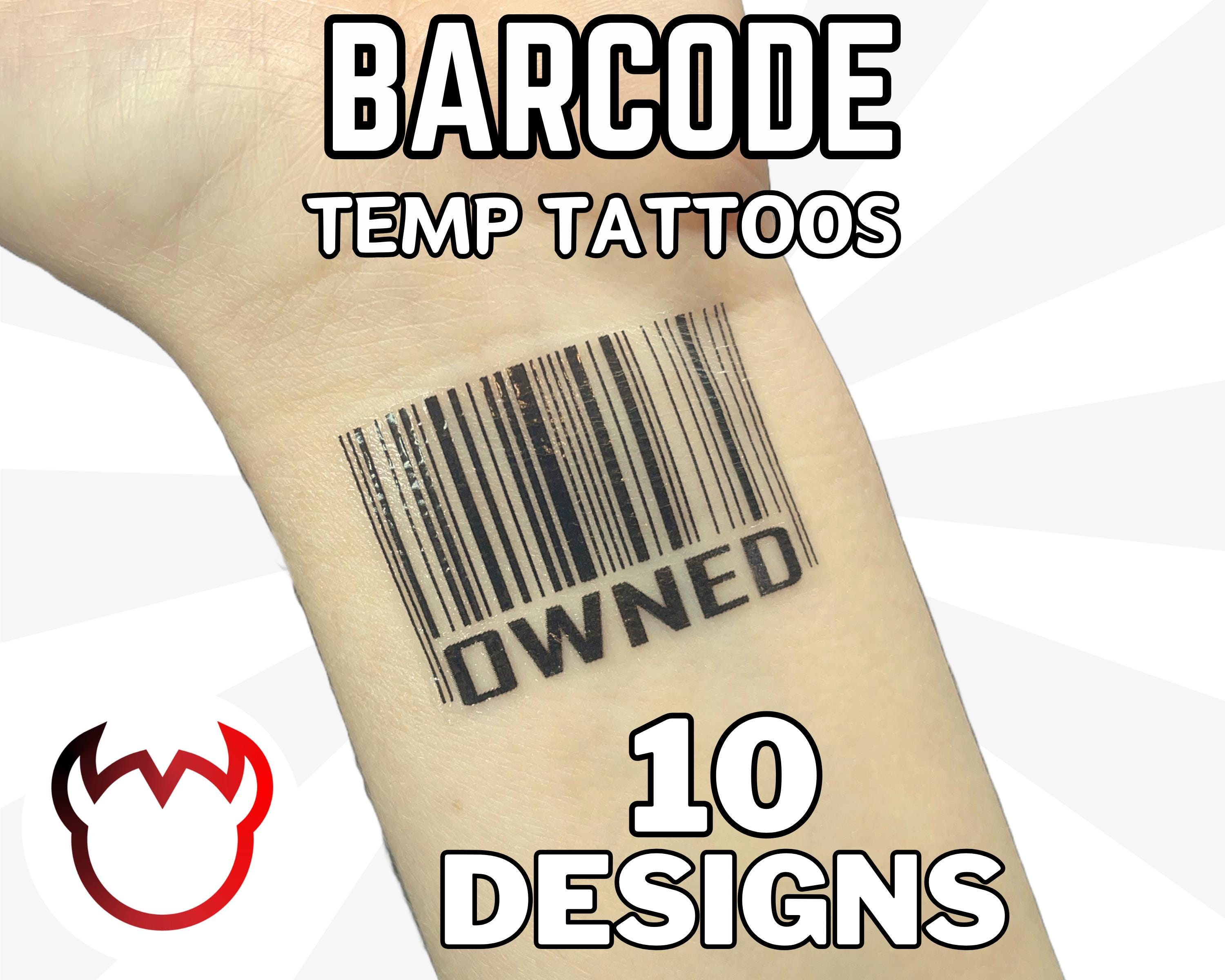Military Barcode Tattoos