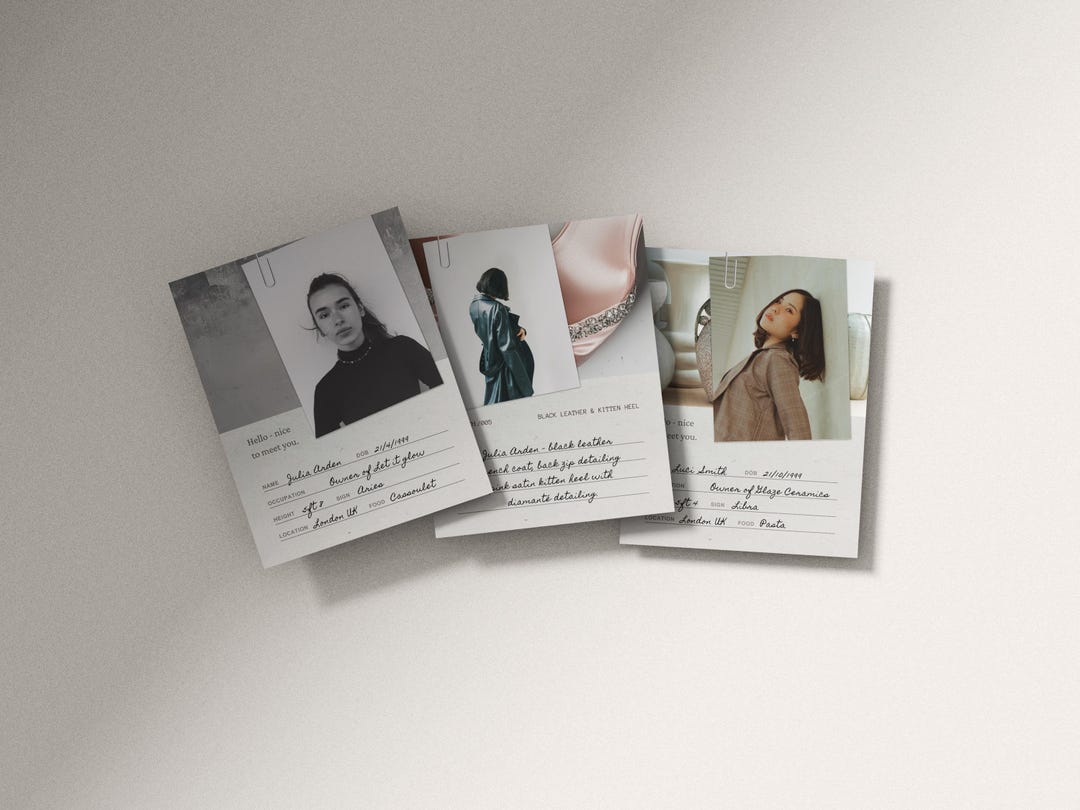 About Me, Model Zed Card, Comp Card, Editable Canva Template for ...