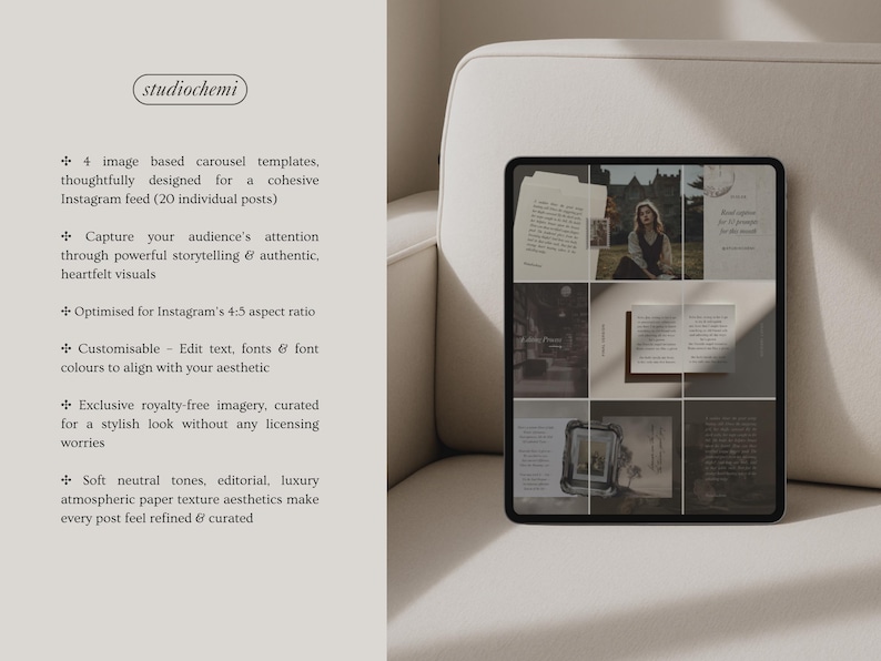 Poets & Writers Carousel Templates for Instagram: Paper Texture Journal ...