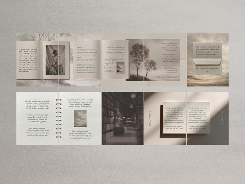 Poets & Writers Carousel Templates for Instagram: Paper Texture Journal ...