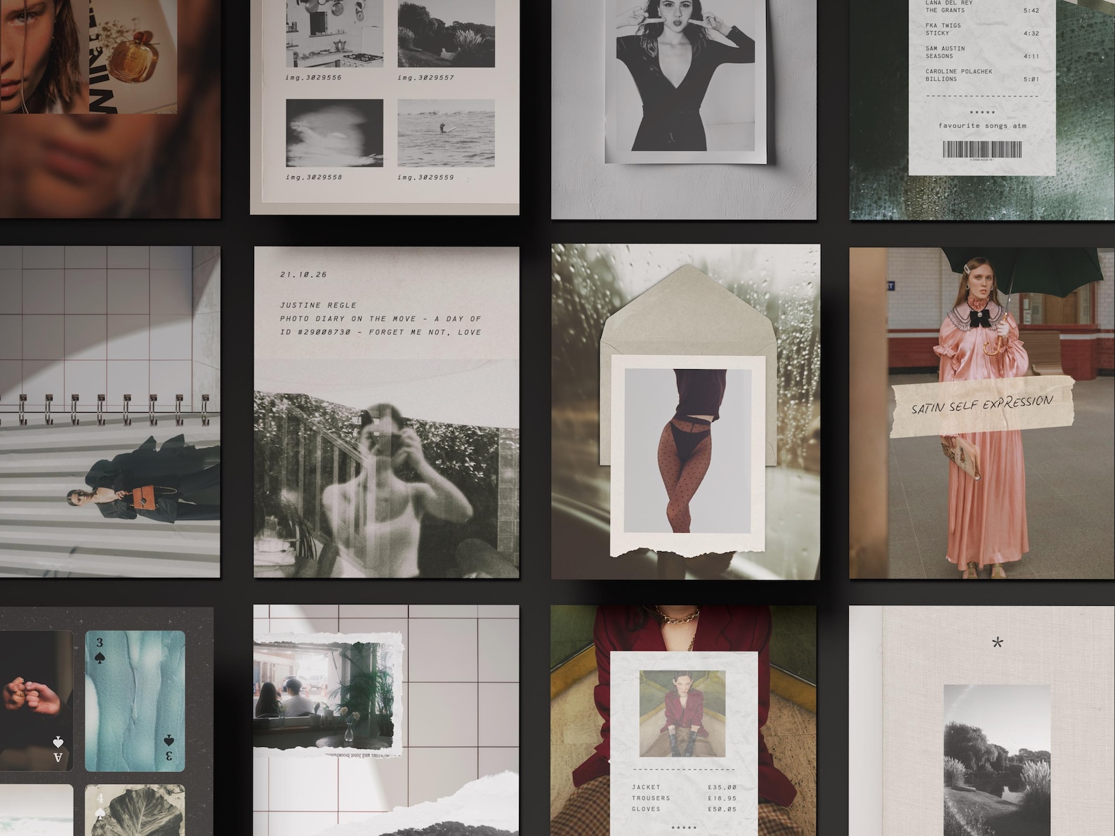 Editorial Instagram Templates: Collage Magazine Style, Neutral ...