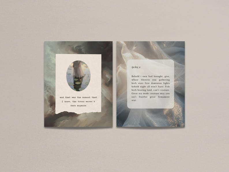 Light Academia Instagram Templates, Poets & Writers, Neutral ...