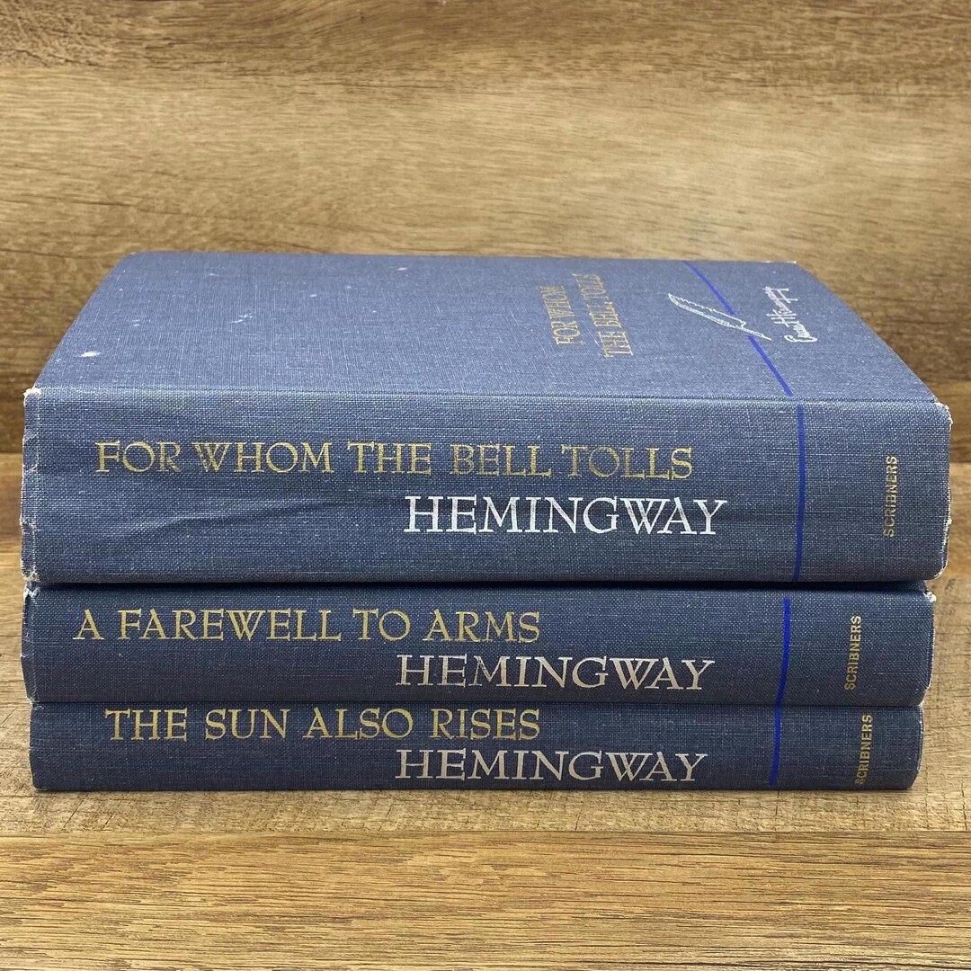 Set of 3 Ernest Hemingway Classic Novels, A Farewell to Arms, the Sun ...