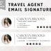 Travel Agent Email Signature Template, Minimalist Business Email ...