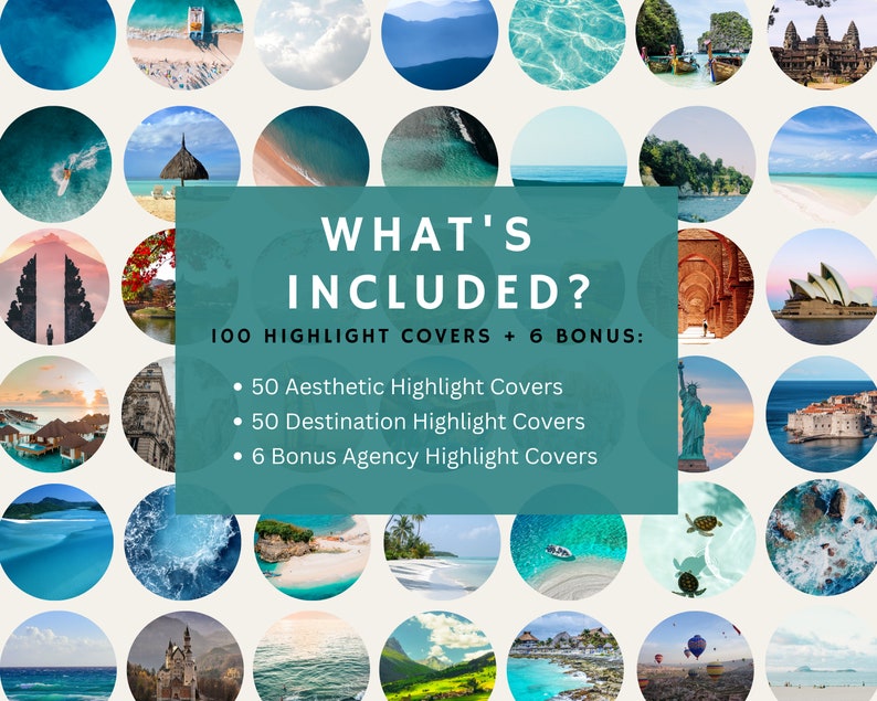 Travel Agent Instagram Highlight Cover Templates, Travel Agent Content ...