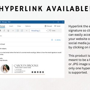 Travel Agent Email Signature Template, Minimalist Business Email ...