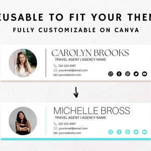 Travel Agent Email Signature Template, Minimalist Business Email ...