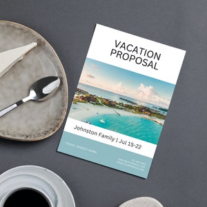 Travel Agent Vacation Proposal Template Resort Vacation - Etsy Canada