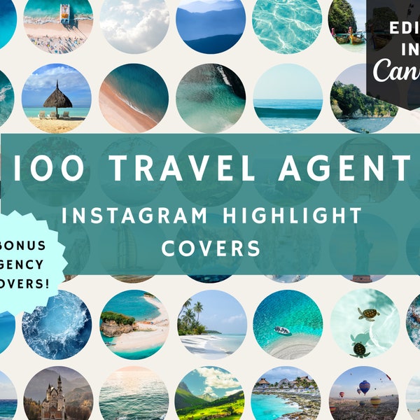 Travel Agent Instagram Highlight Covers - Etsy