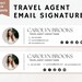 Travel Agent Email Signature Template, Minimalist Business Email ...