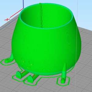 Happy Pot 3D Print Stl File | Stl File for 3D Printers |home Decor ...
