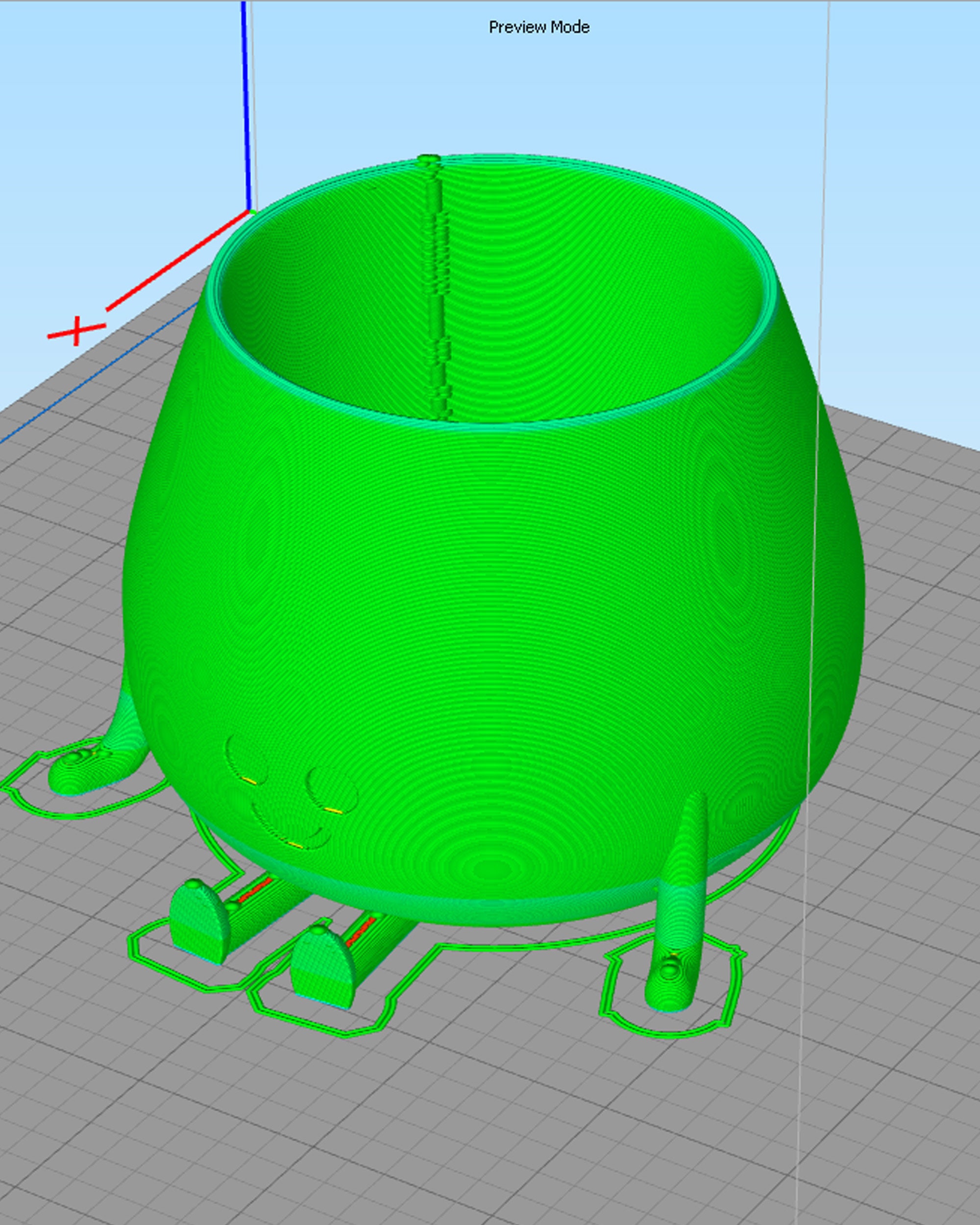 Happy Pot 3D Print Stl File Stl File for 3D Printers home Decor Digital ...