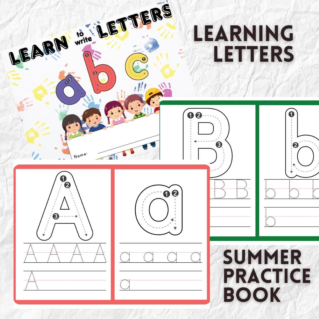 Printable Alphabet Tracing Workbook for Kids – Upper & Lowercase ...