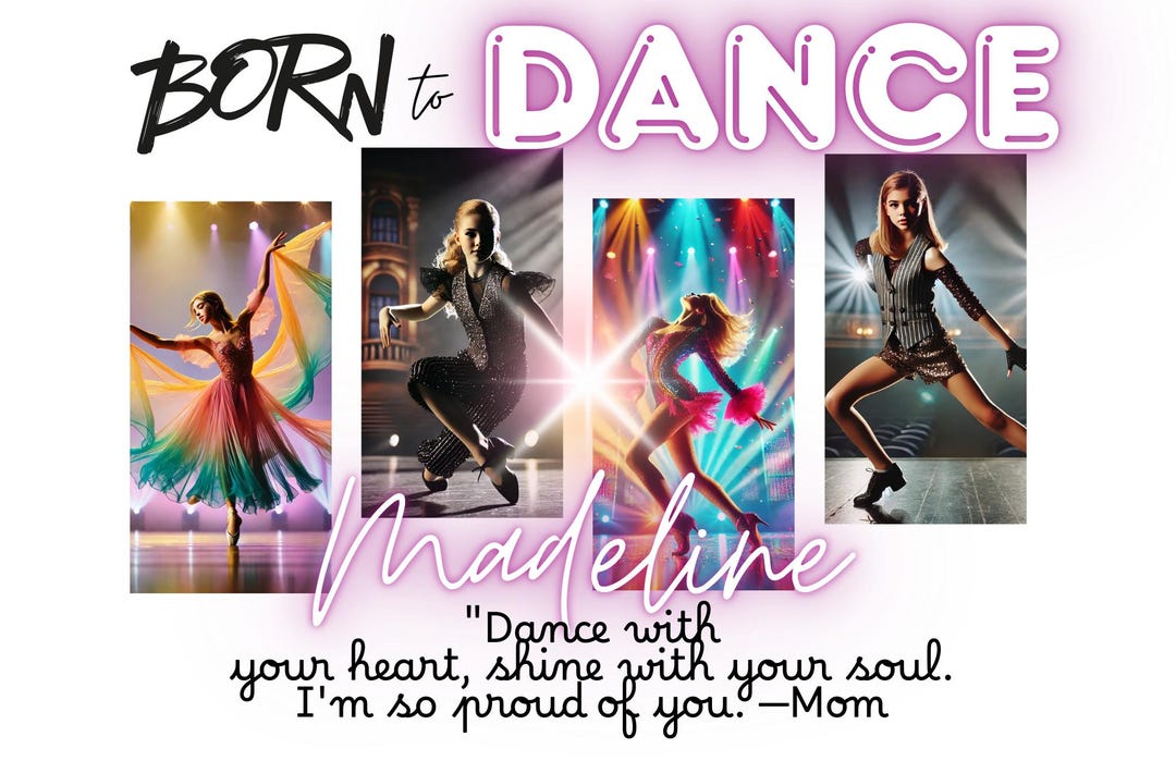 Personalized Dance Yearbook Ad: Half Page Collage (digital Download) - Etsy