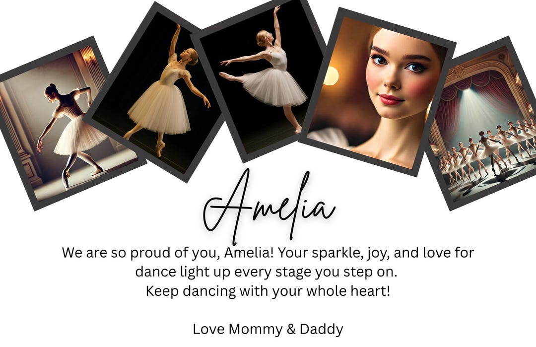 Customizable Dance Graduation Yearbook Ad Template (digital Download ...