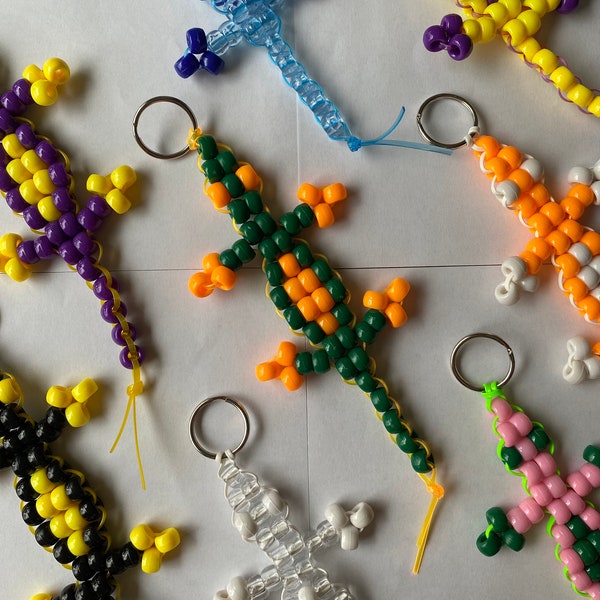 Pony Bead Keychain - Etsy