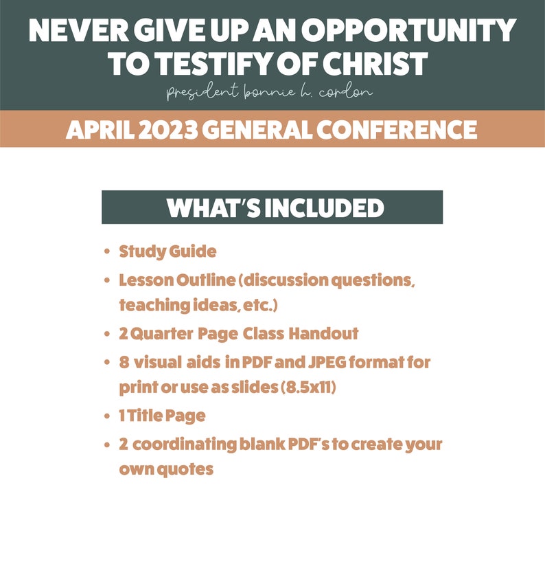 President Bonnie H. Cordon, "never Give up an Opportunity to Testify of ...