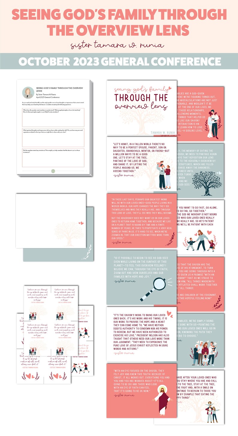 Sister Tamara W. Runia "seeing God's Family Through the Overview Lens ...