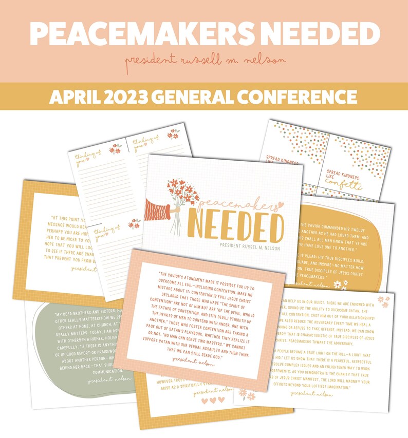 President Russell M. Nelson peacemakers Needed - Etsy