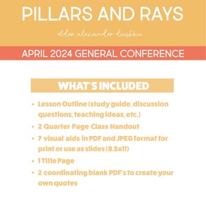 Elder Alexander Dushku "pillars and Rays" General Conference April 2024 ...