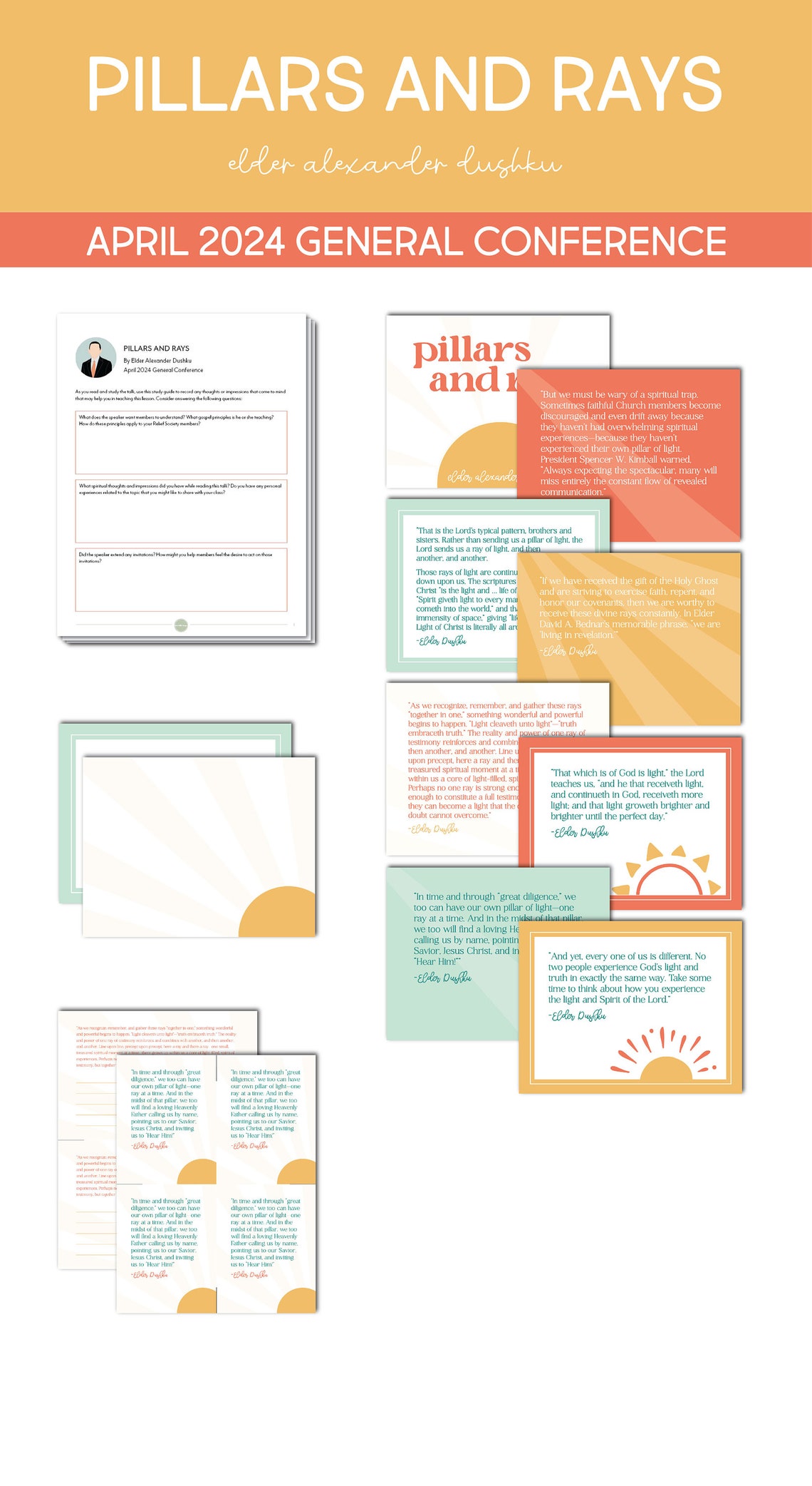 Elder Alexander Dushku "pillars and Rays" General Conference April 2024 ...