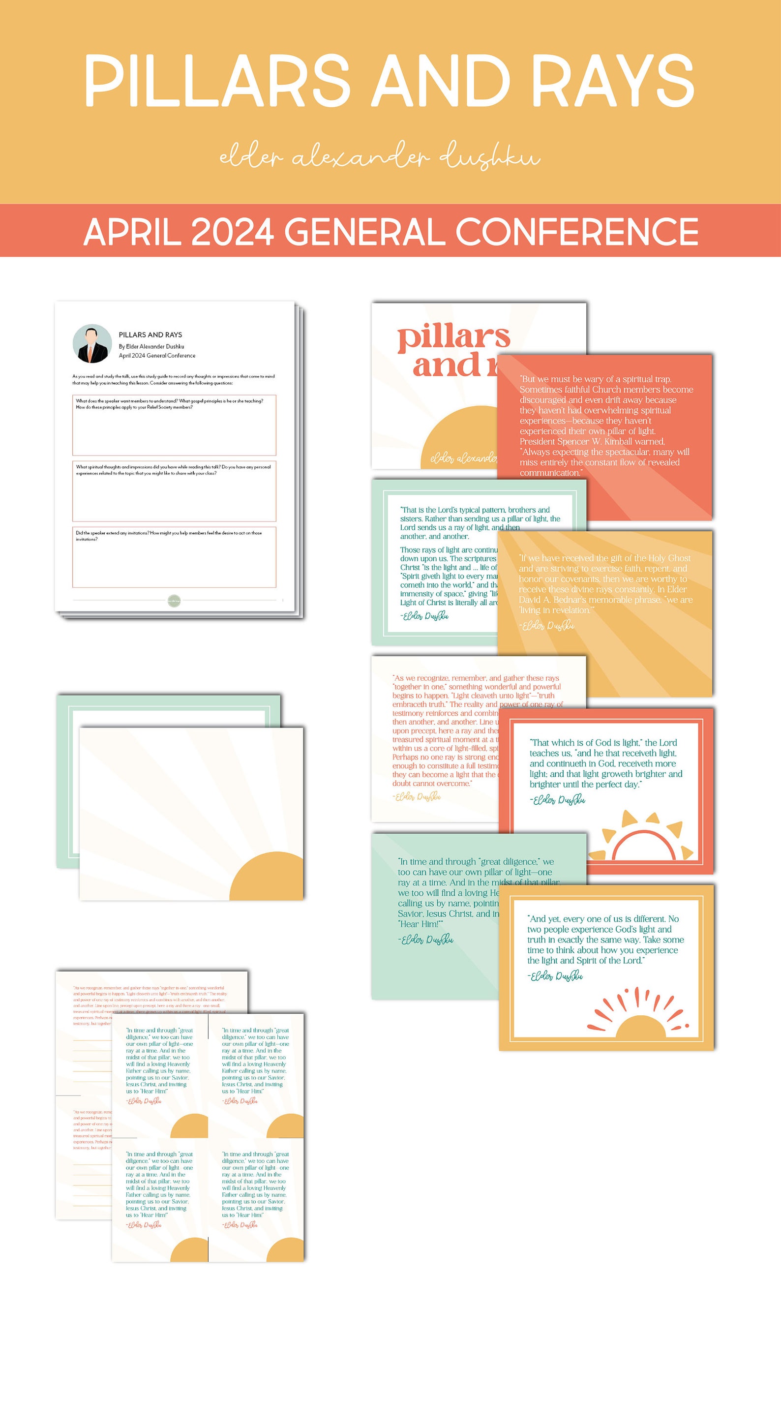 Elder Alexander Dushku "pillars and Rays" General Conference April 2024 ...