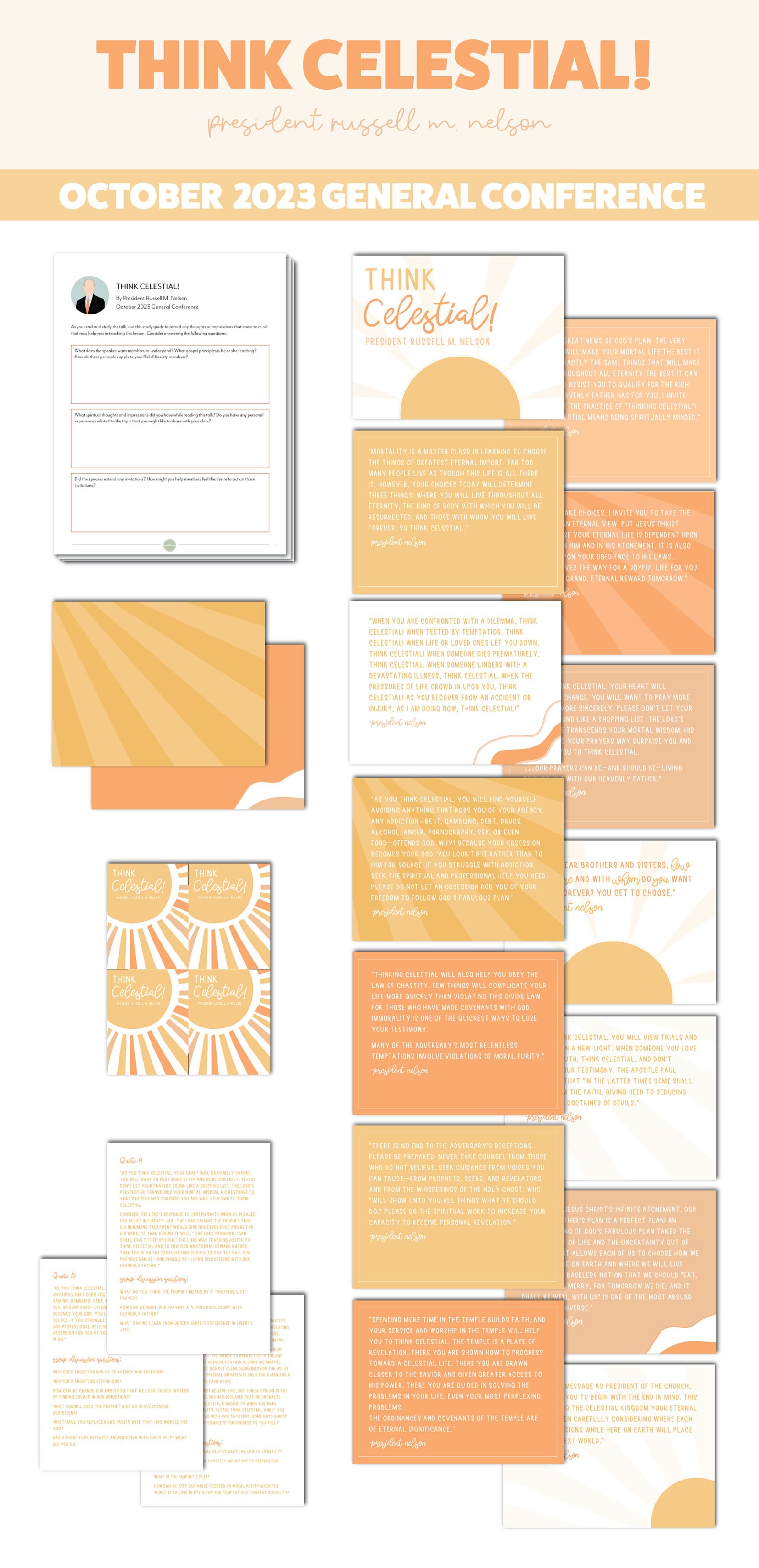 President Russell M. Nelson "think Celestial!" General Conference ...