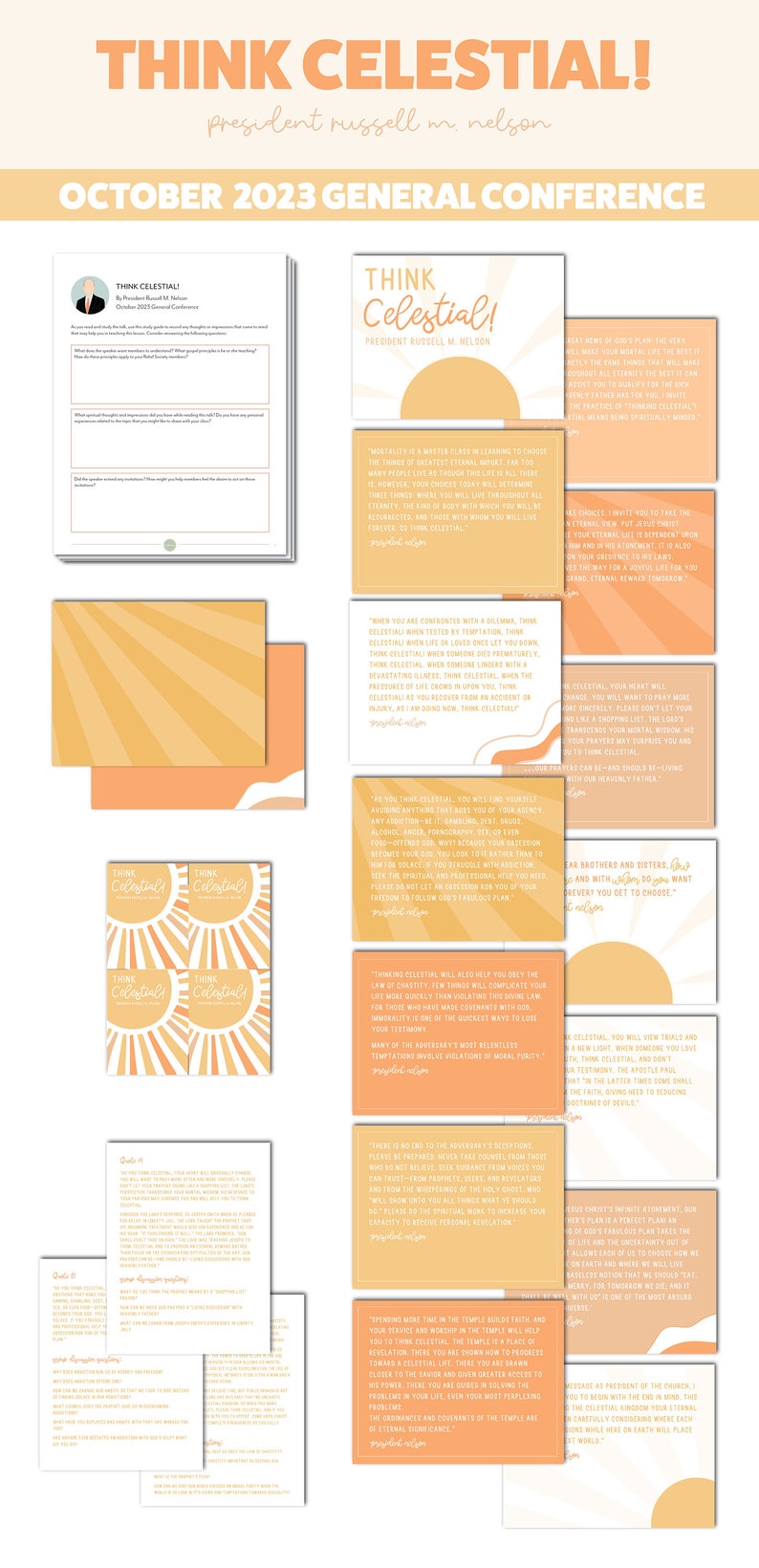 President Russell M. Nelson "think Celestial!" General Conference ...