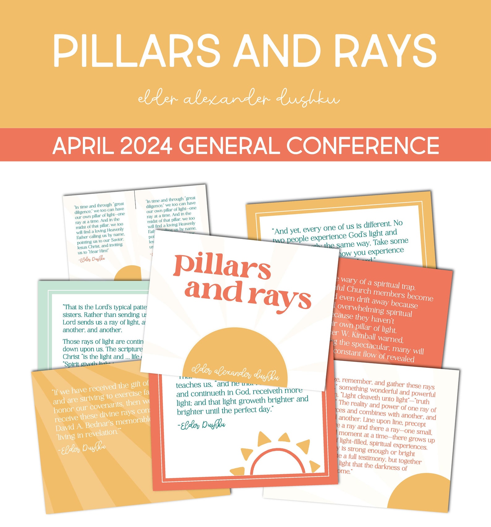 Elder Alexander Dushku "pillars and Rays" General Conference April 2024 ...