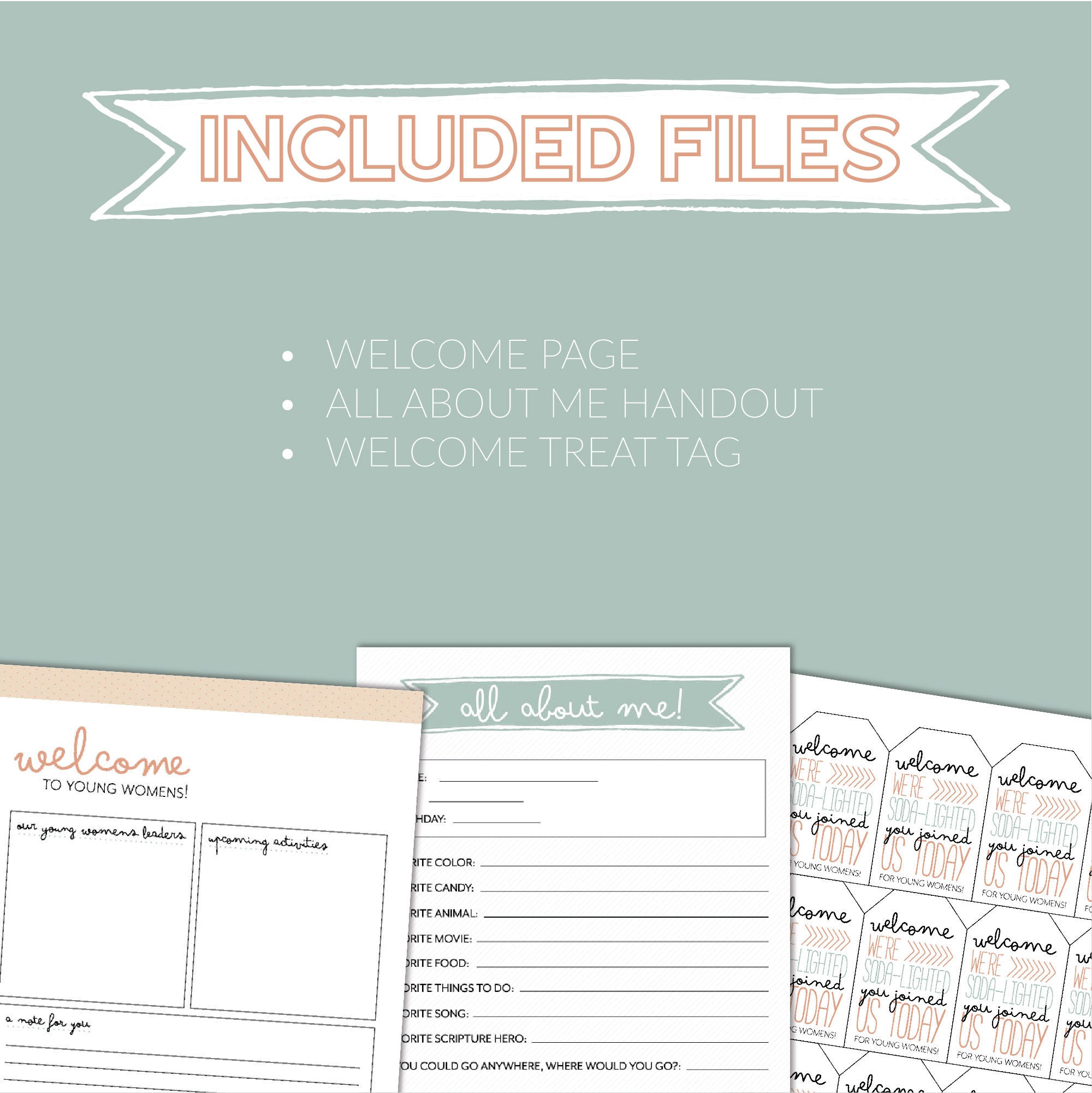 Young Women Welcome Pack! - Etsy