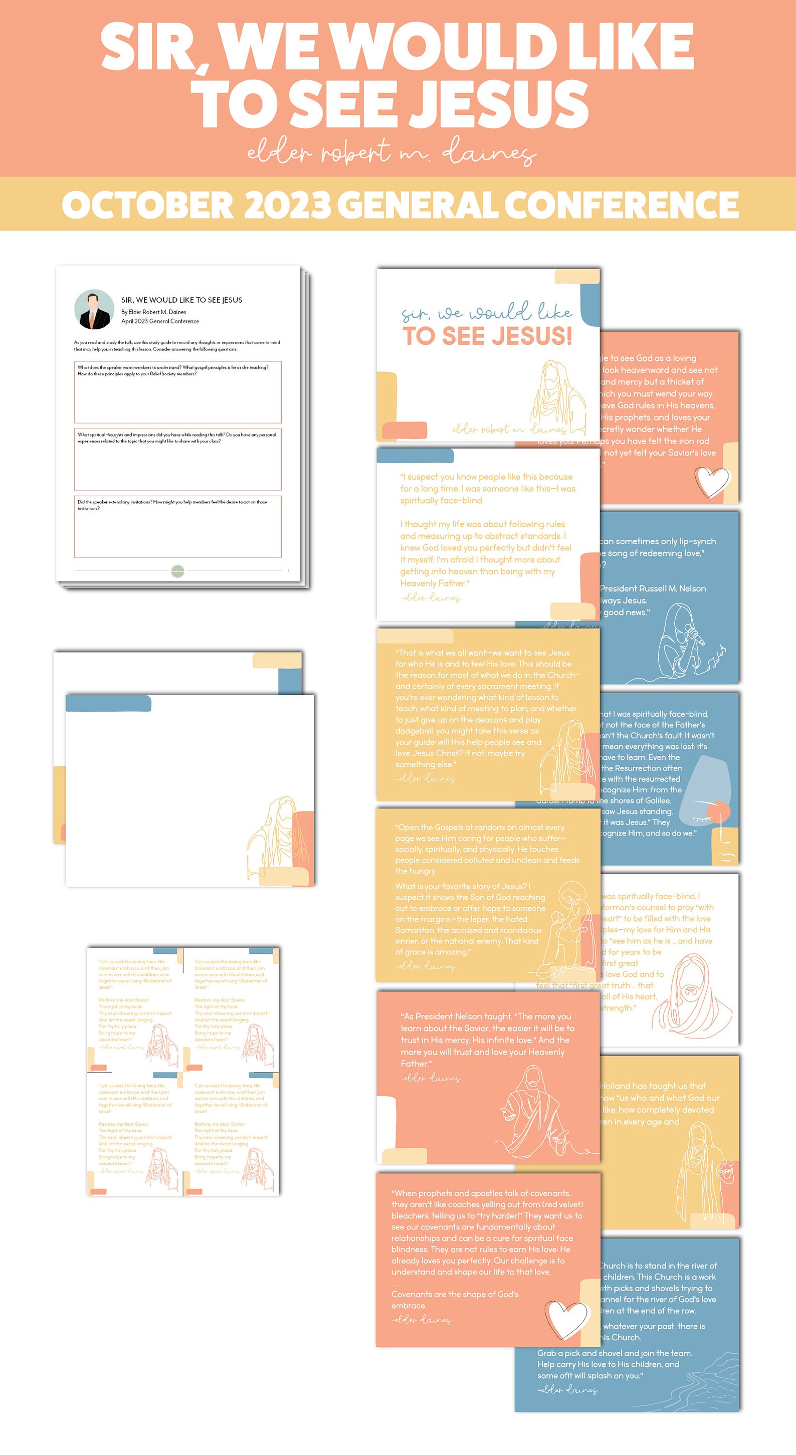 Elder Robert M. Daines "sir, We Would Like to See Jesus" General ...