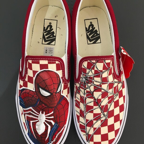 Spiderman Shoes - Etsy