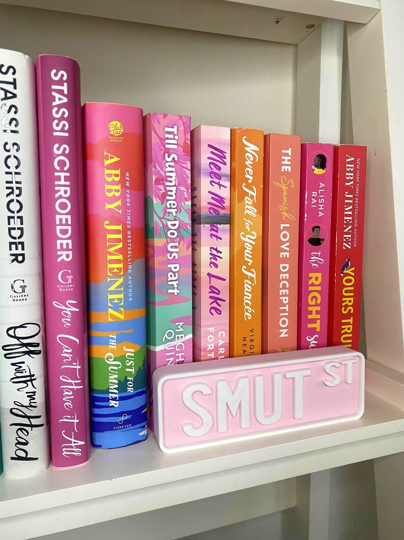 Bookshelf Street Sign | Personalized Color Bookshelf Decor for Book ...