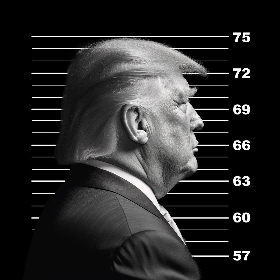 Donald Trump Mugshot PNG Trump Arrested PNG Create Your - Etsy
