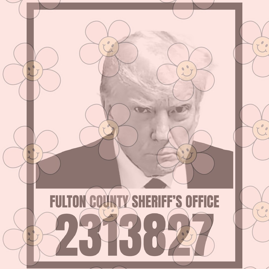 Donald Trump Mugshot PNG Trump Arrested PNG Create Your - Etsy