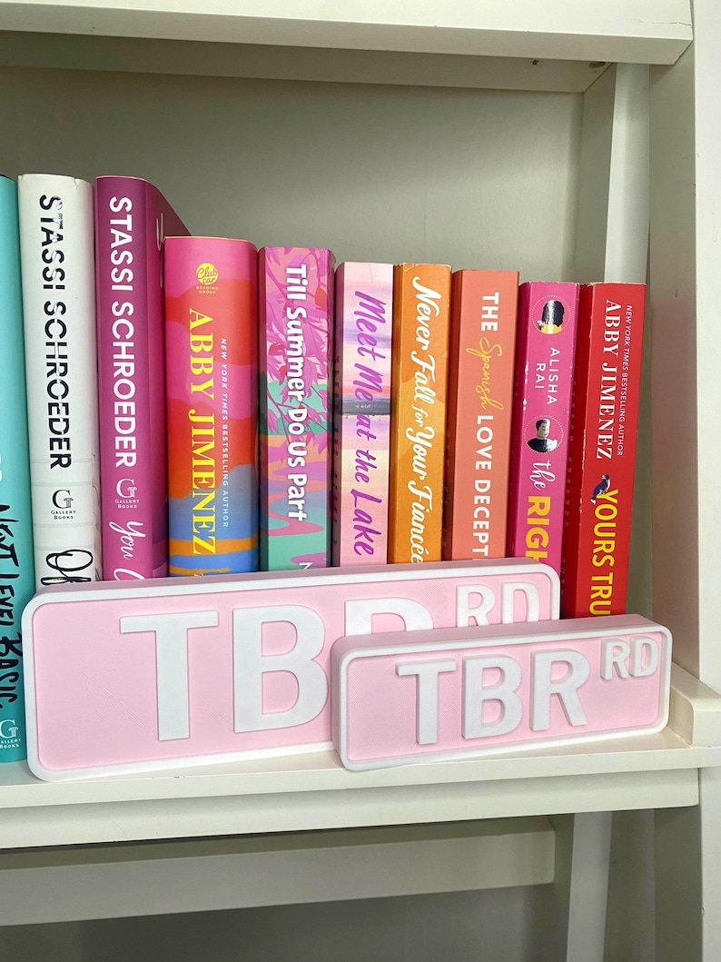 Bookshelf Street Sign | Personalized Color Bookshelf Decor for Book ...