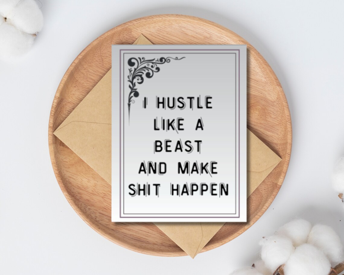 Sweary Affirmation Cards Printable, Badass Affirmations, Sweary ...